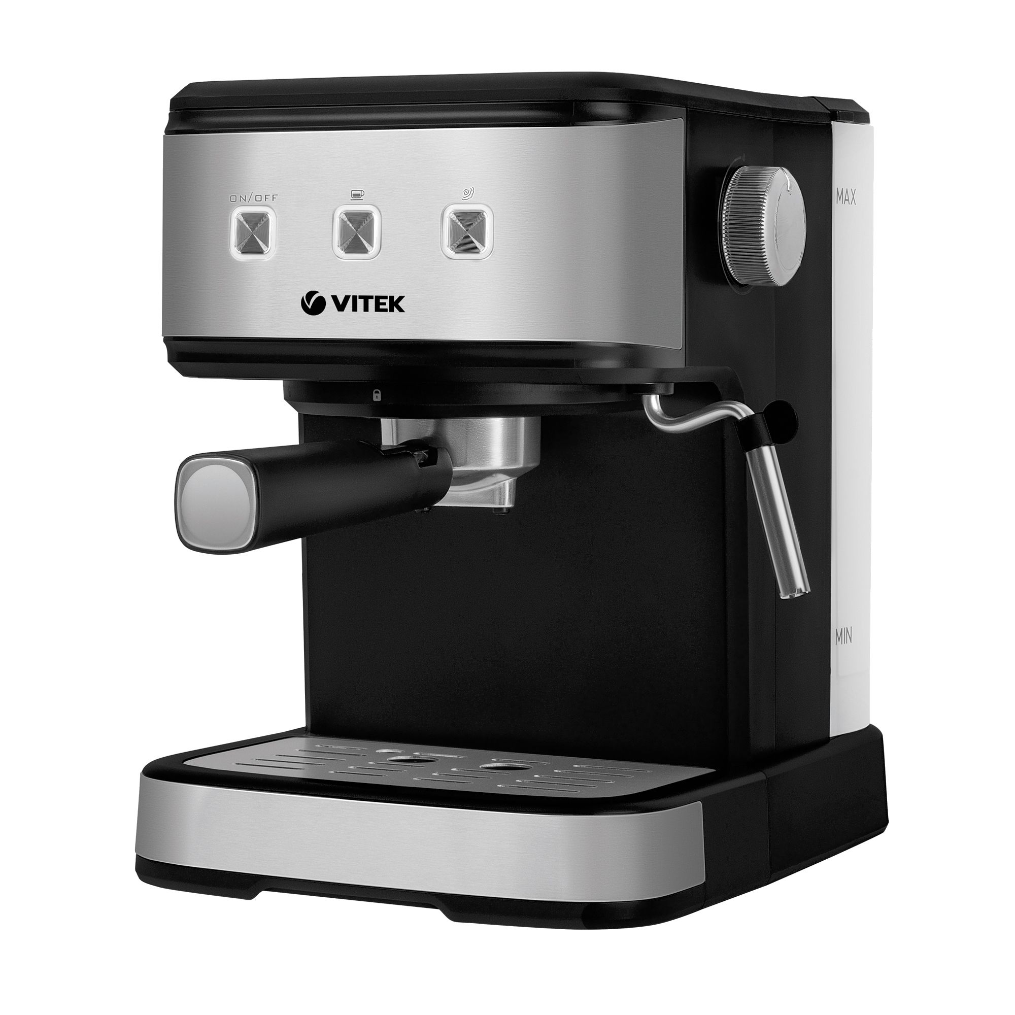 Кофеварка рожковая Vitek Midnight VT-8471 850Вт серый/черный