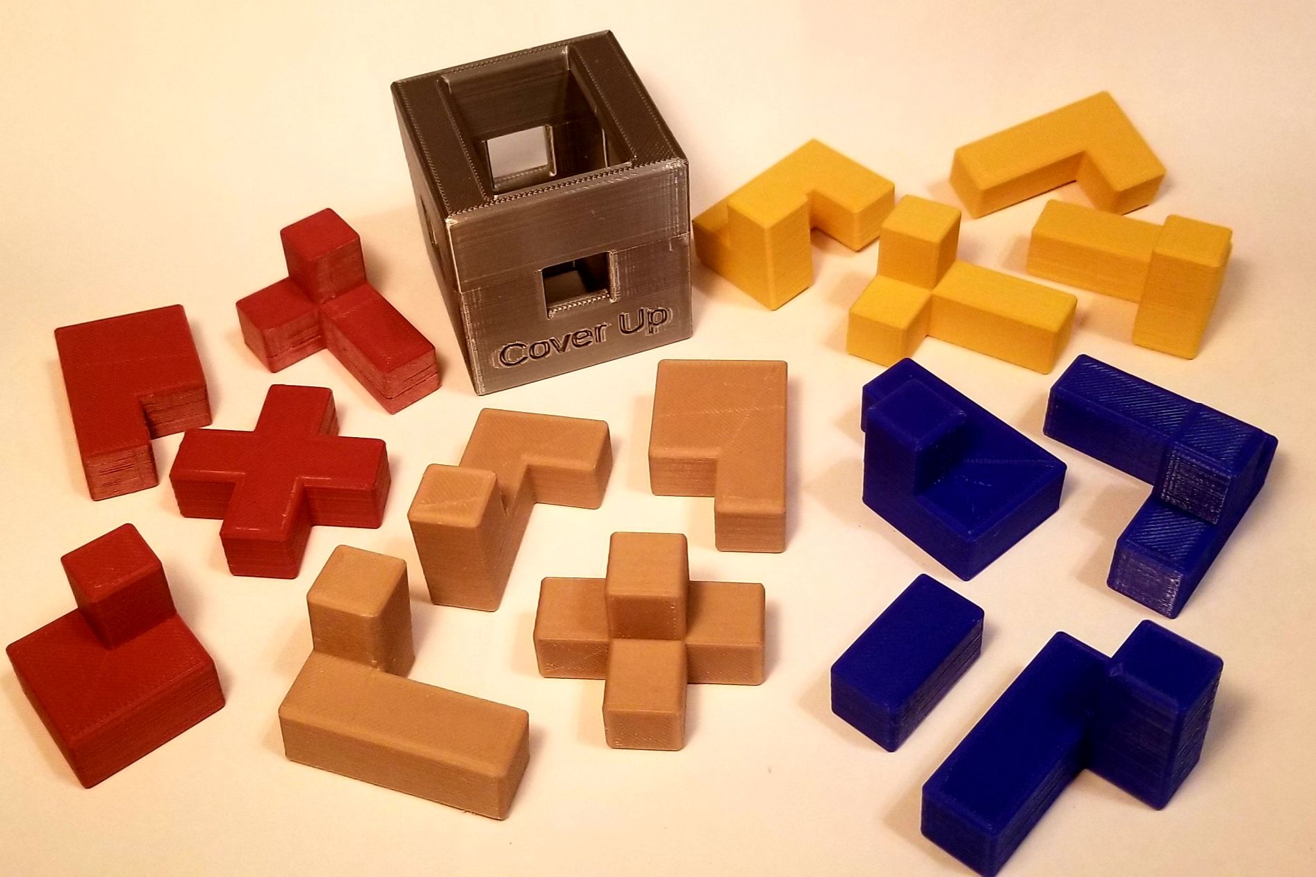 3D-пазл сборный геометрический, PLA, 3D-печать, арт. PZ-PUZ-TV-4399549