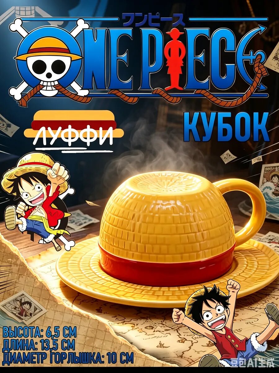 Ван Пис Кружка Кружка "Соломенная шляпа Луффи"