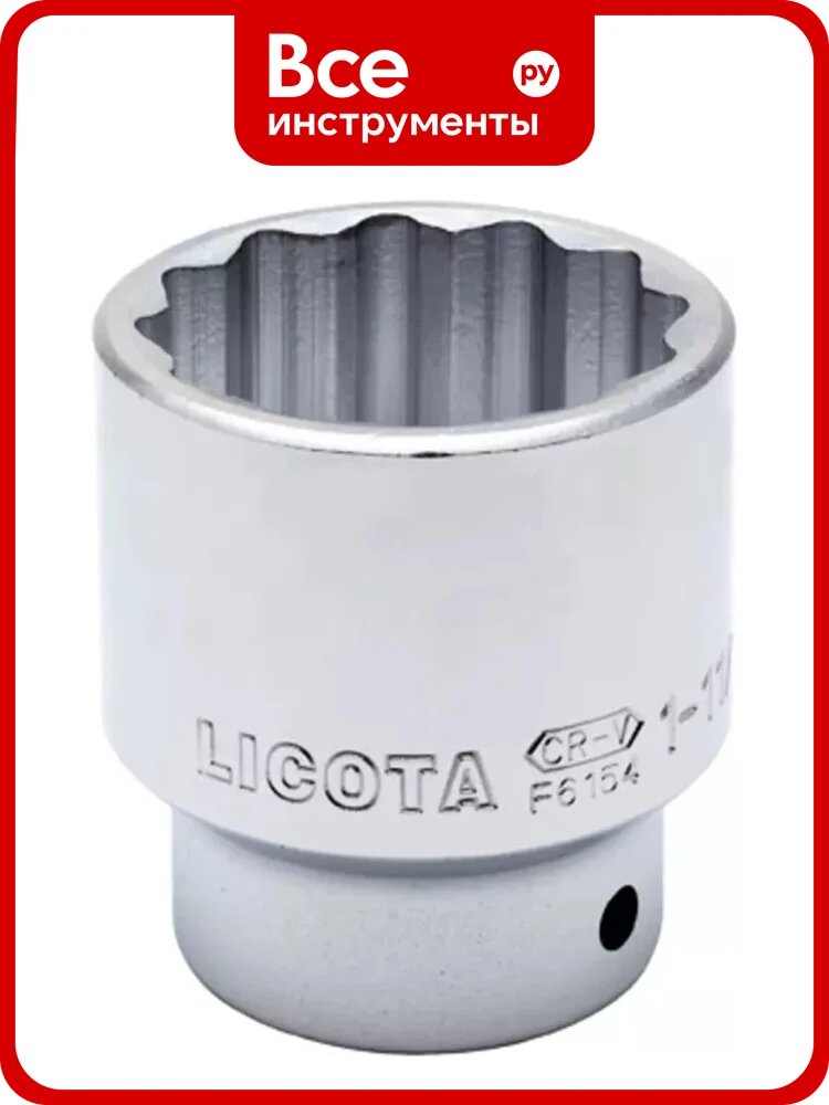 Головка Licota 1, 2, торцевая, 12-гранная F81064