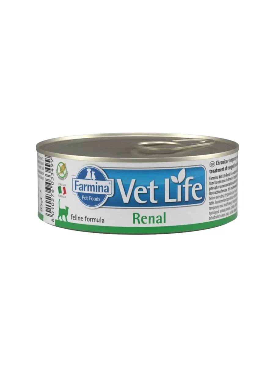 Vet Life Renal влажный корм для кошек 85 г