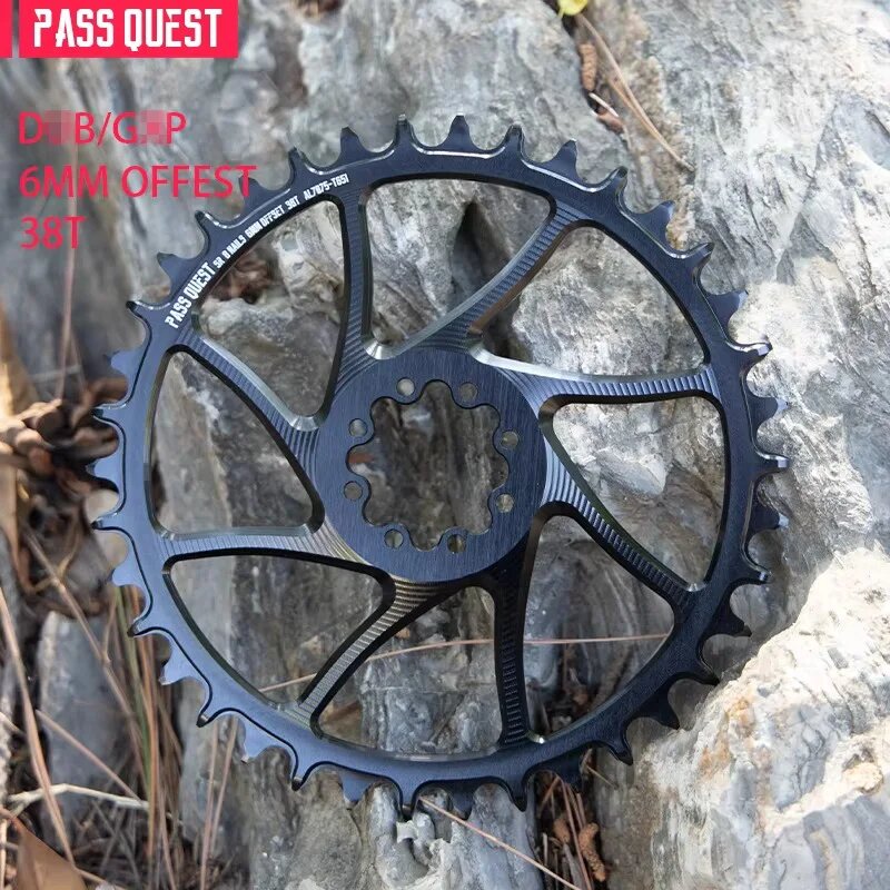 GOLDIX PASS QUEST алюминиевая звездочка 6 мм смещение 8 болтов 38T 40T 42T 44T 46T 6mm Offset 38T