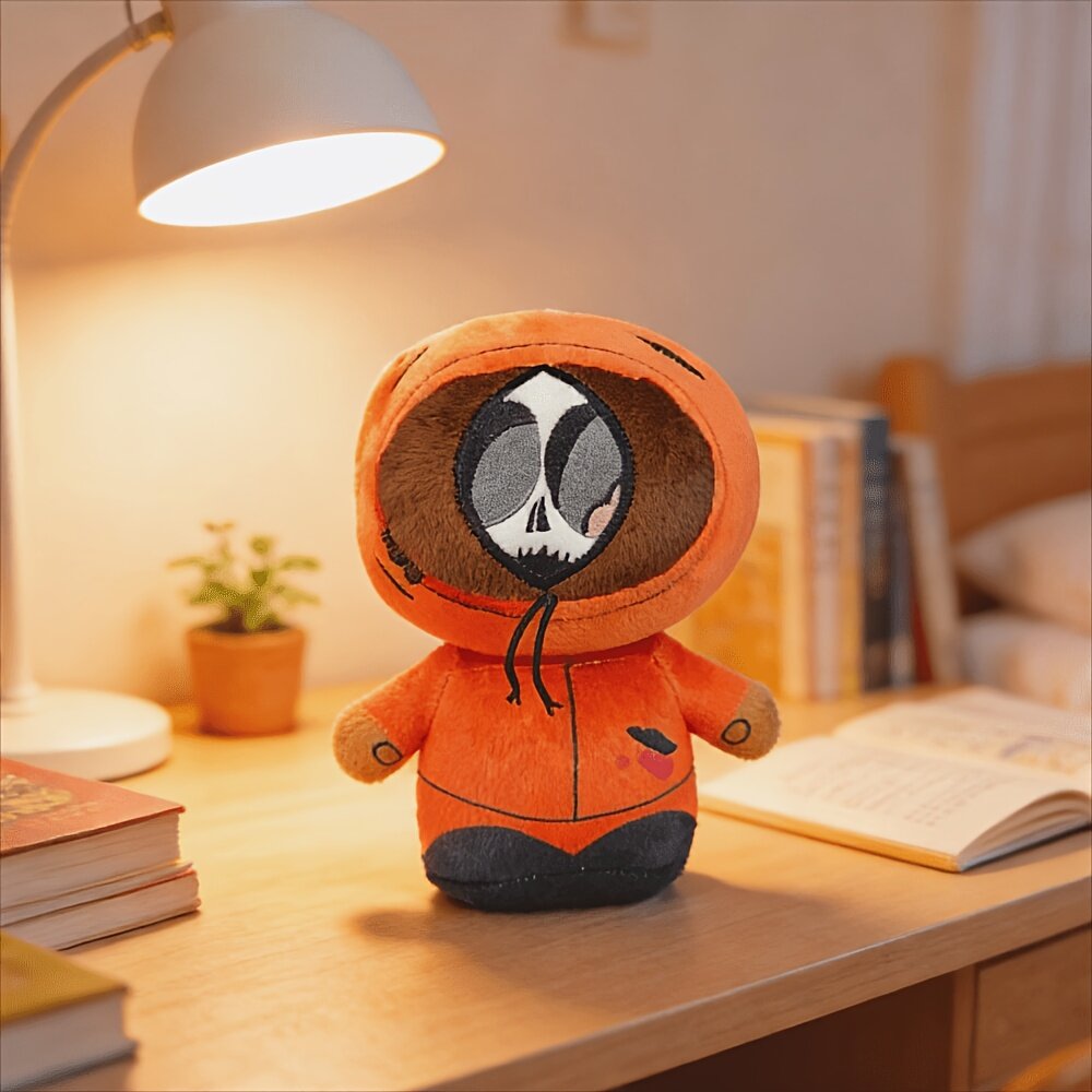 Плюшевая игрушка в виде черепа, оранжевая, 1 шт.