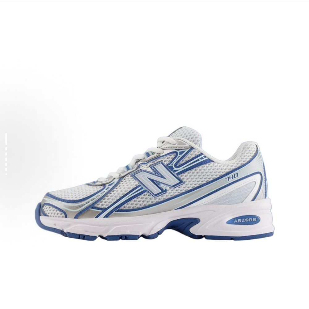 Кроссовки  New Balance 740, полнота F (EU)/ на среднюю стопу, размер EU36, белый с синим — фото 1