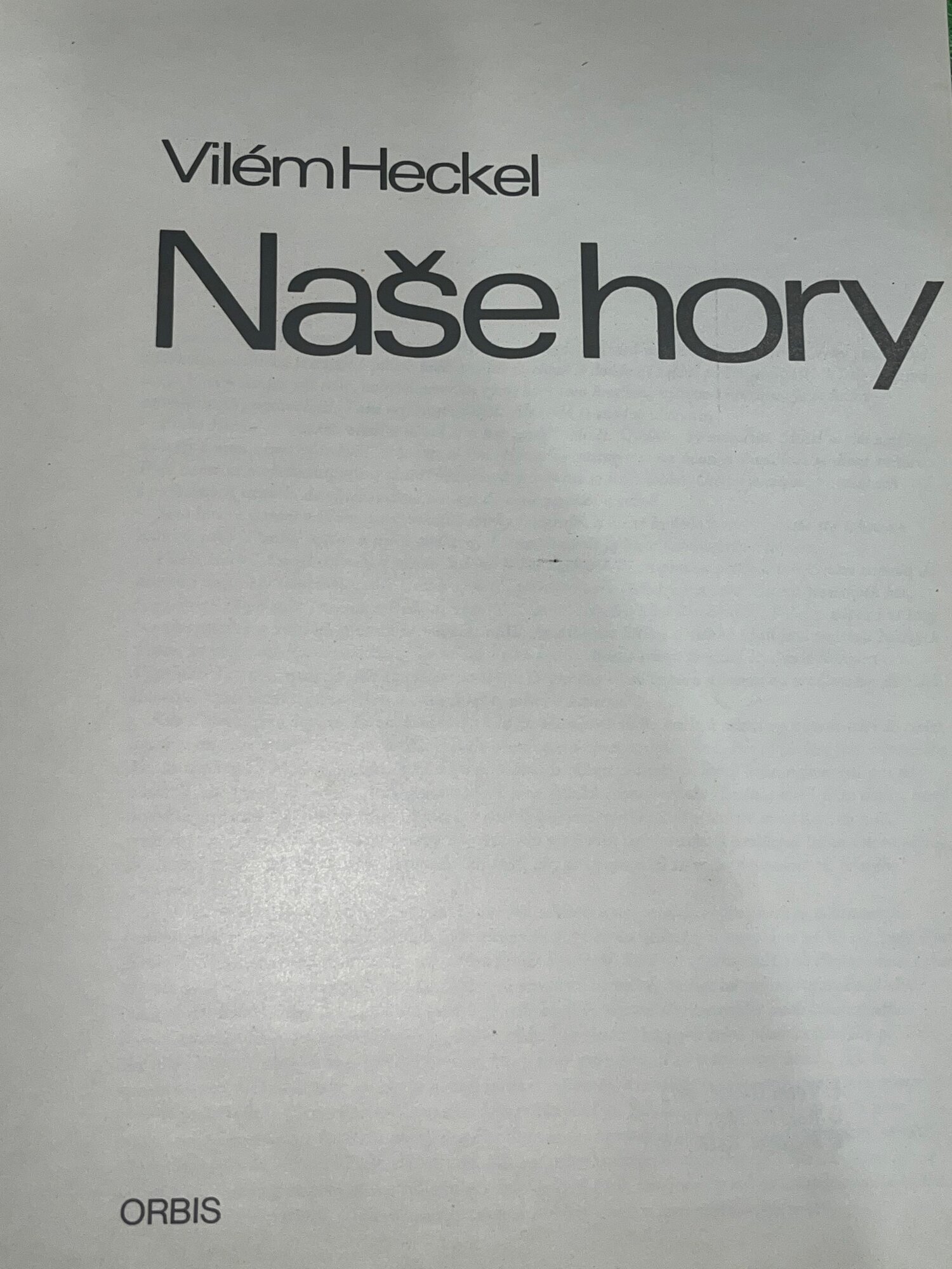 Книга "Nase hory" — фото 1