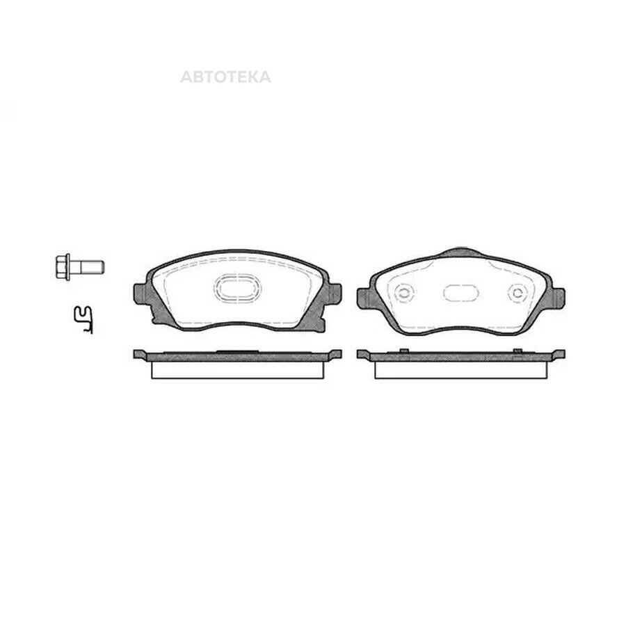 Колодки тормозные OPEL CORSA C -09 перед. REMSA 077412