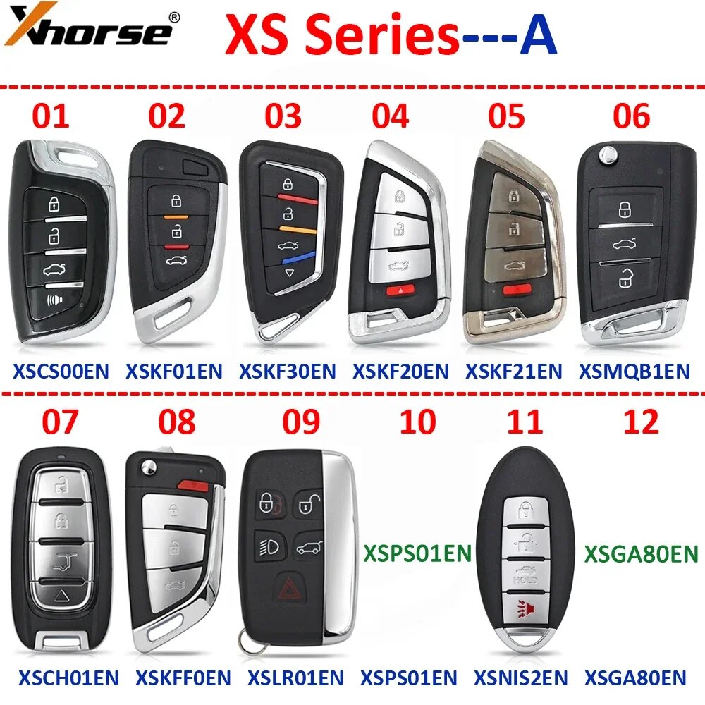 Xhorse Original XS XE XN XK Series VVDI Universal Smart / Super / Wireless / Wire Remote Key Английская версия для VVDI Key Tool