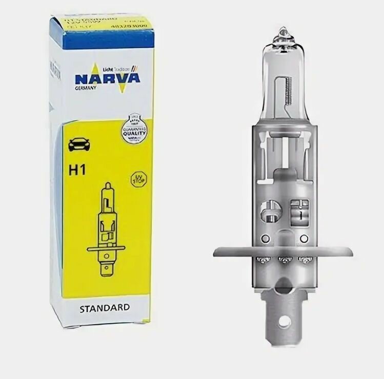 Лампа автомобильная NARVA H1 55W (P14,5s) 12v - 48320 Standard 12v