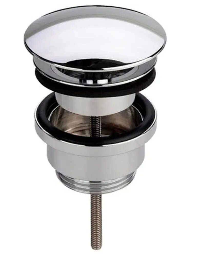 Донный клапан Ganzer с переливом круглый, большой F-9