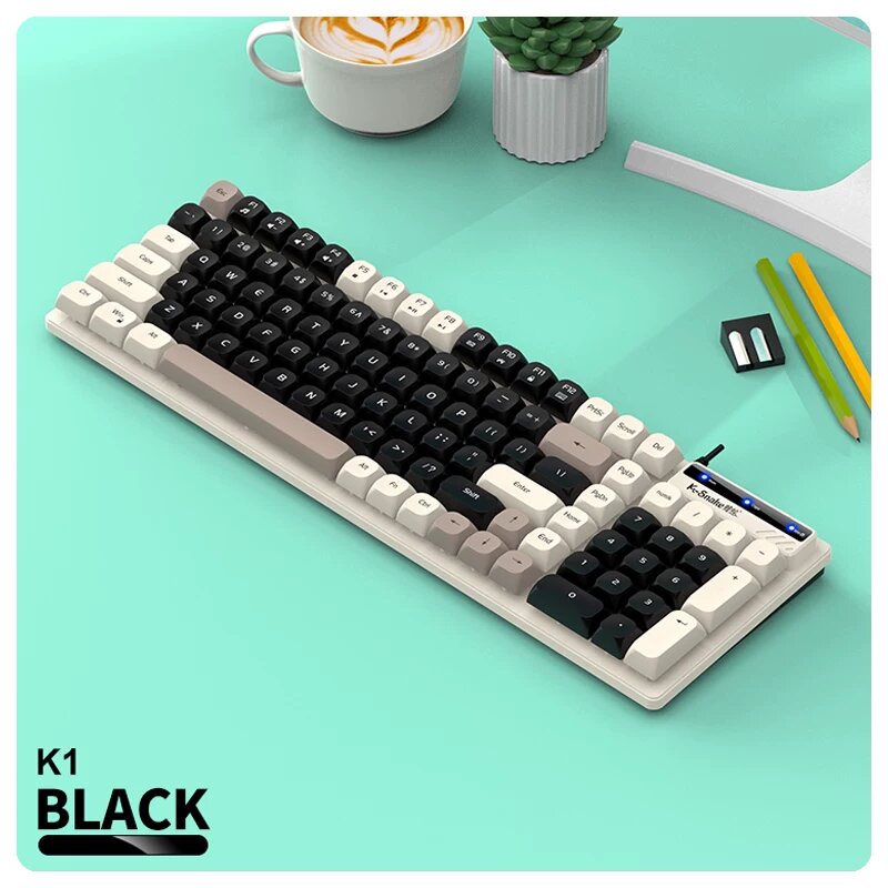 Комплект проводной клавиатуры и мыши Viper KM-100 для ноутбука, домашнего офиса, набор для набора текста, клавиатура и