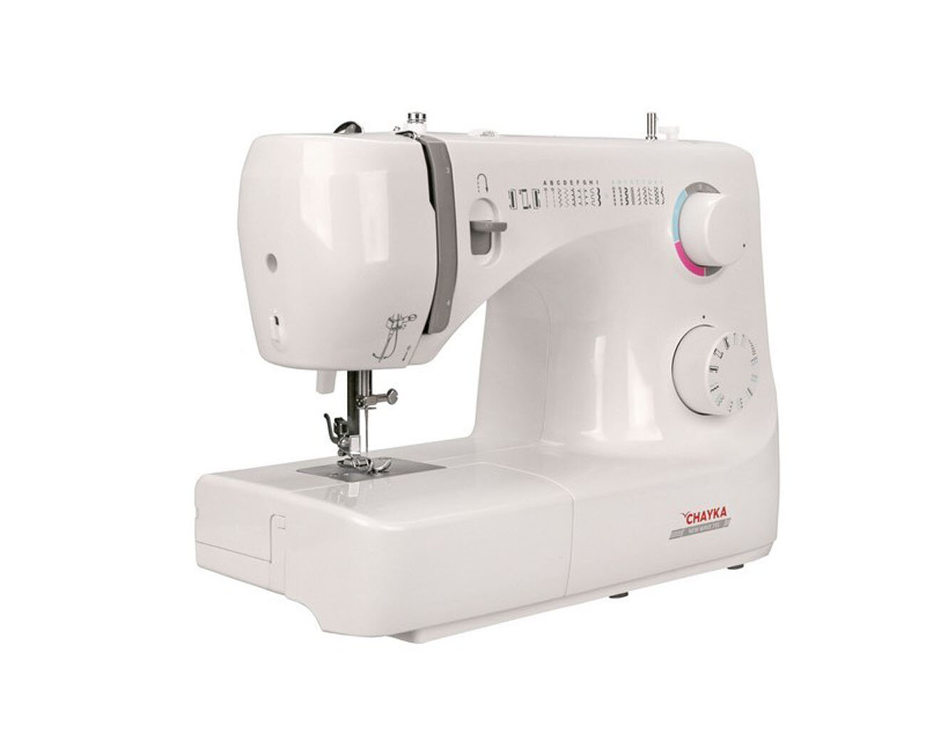Швейная машина Chayka NEW WAVE 735, 19 швейных операций, вертикальный челнок, белая