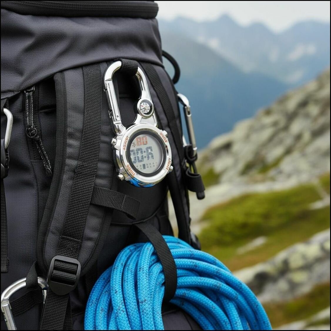 Практичный карабин премиум для альпинизма, многофункциональный карманный час в уличных условиях