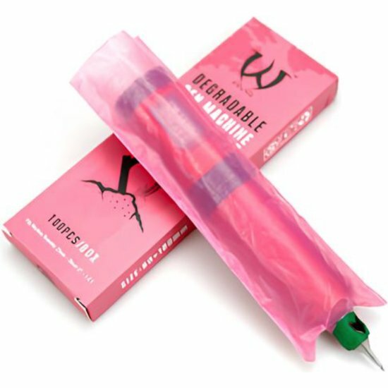 Барьерная защита на тату машинки Ava Pen Sleeve Pink 60x180 мм (100 шт.)