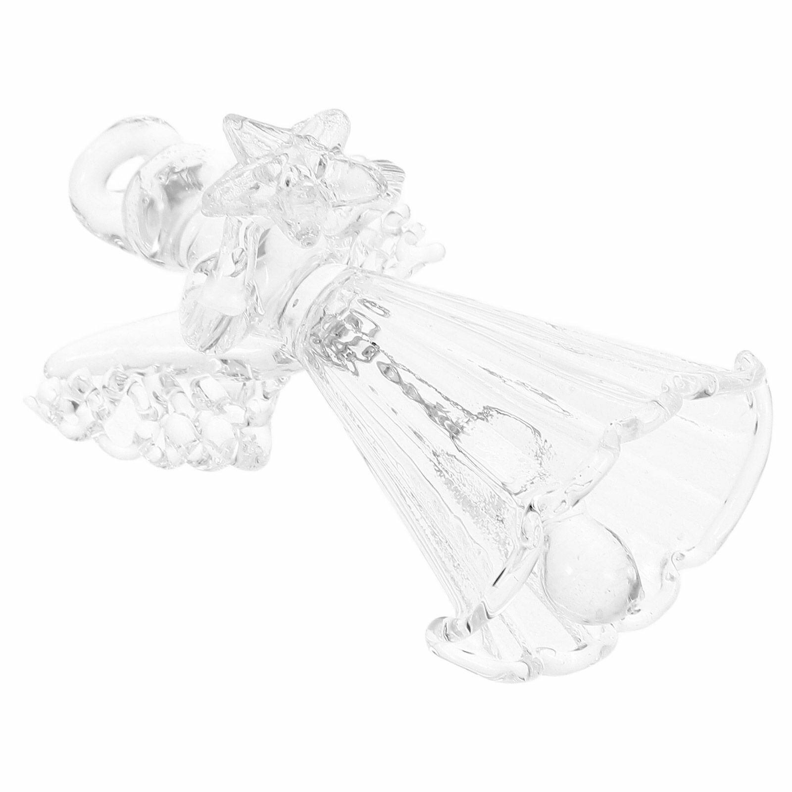 Стеклянный Ангел Прозрачный Современный Элемент Декора 6.5X4.5CM