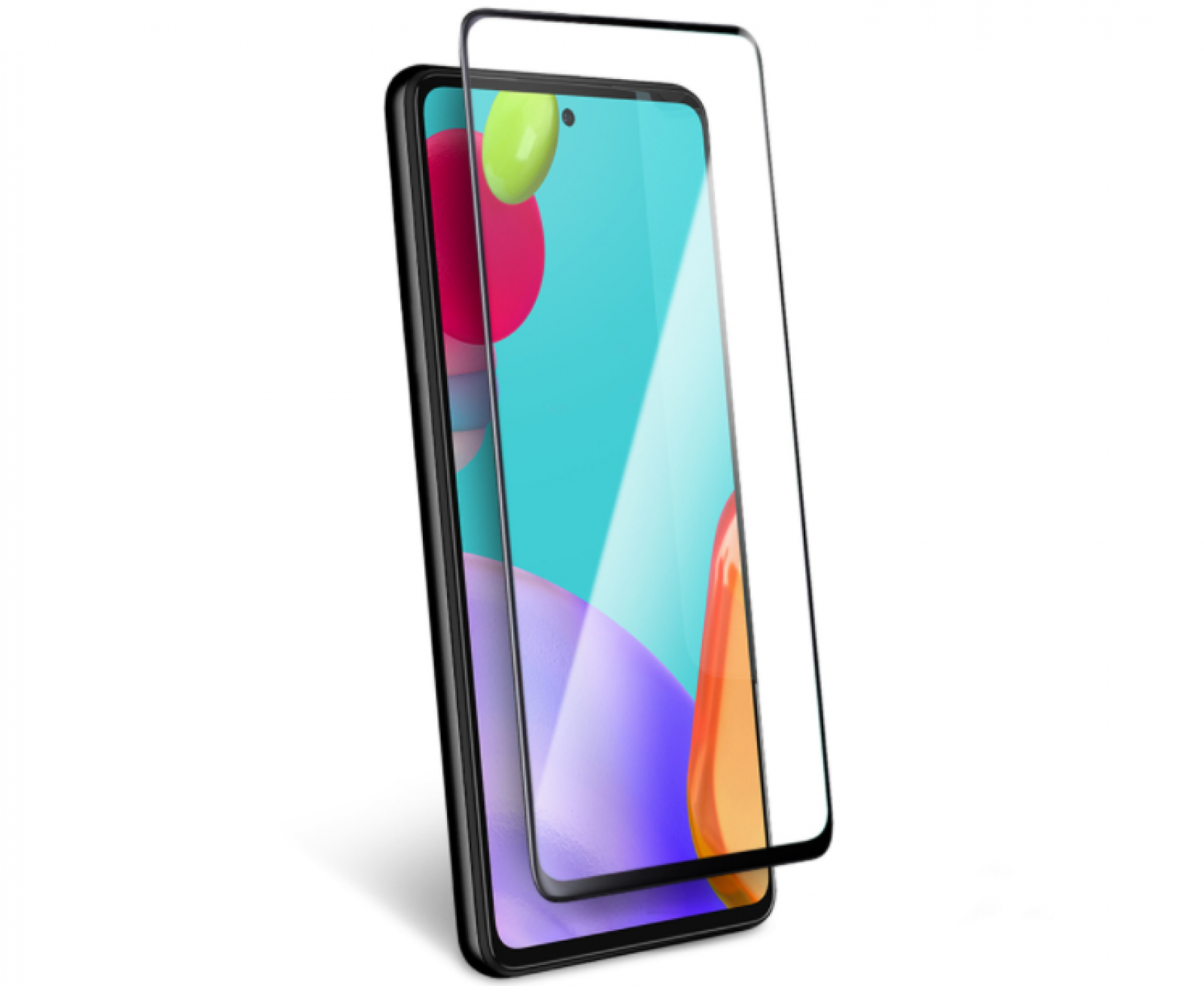 Защитное стекло MyPads 3D/5D для Samsung Galaxy A72 5G с закругленными краями и полным покрытием экрана