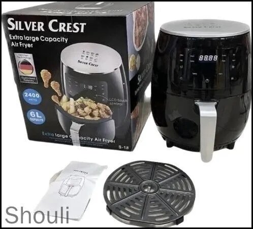 Электрический гриль SILVER CREST для дома и дачи, с поддоном для сбора жира, регулировкой температуры, черный — фото 1
