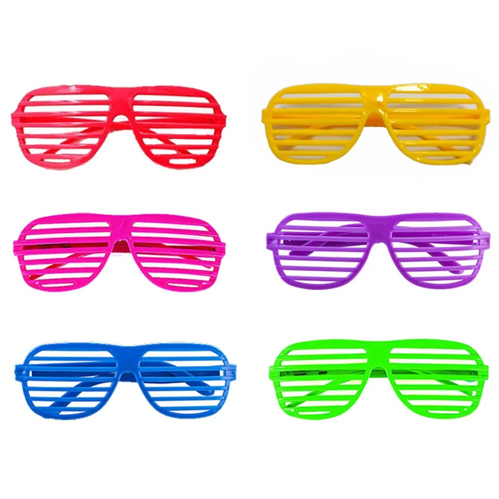 Неоновые очки для вечеринки 10pcs, E