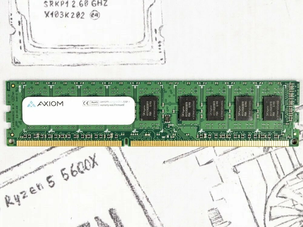 Оперативная память DIMM DDR3 8Gb 1600Mhz CL11 ECC Axiom 51272Y8D3N13811