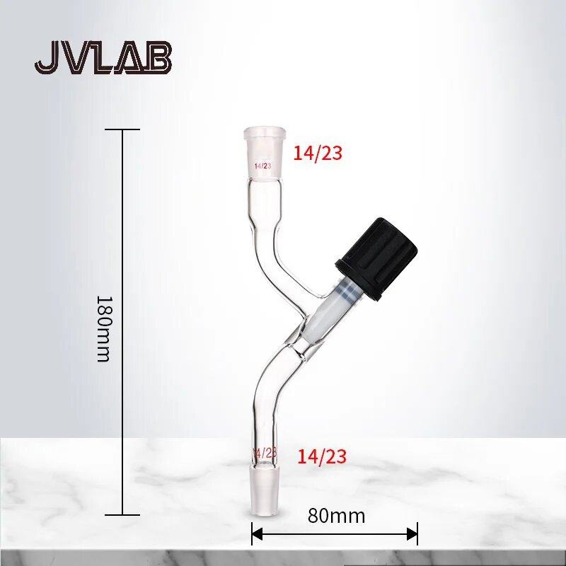 Высоковакуумный клапан JVLAB из стекла 14 23