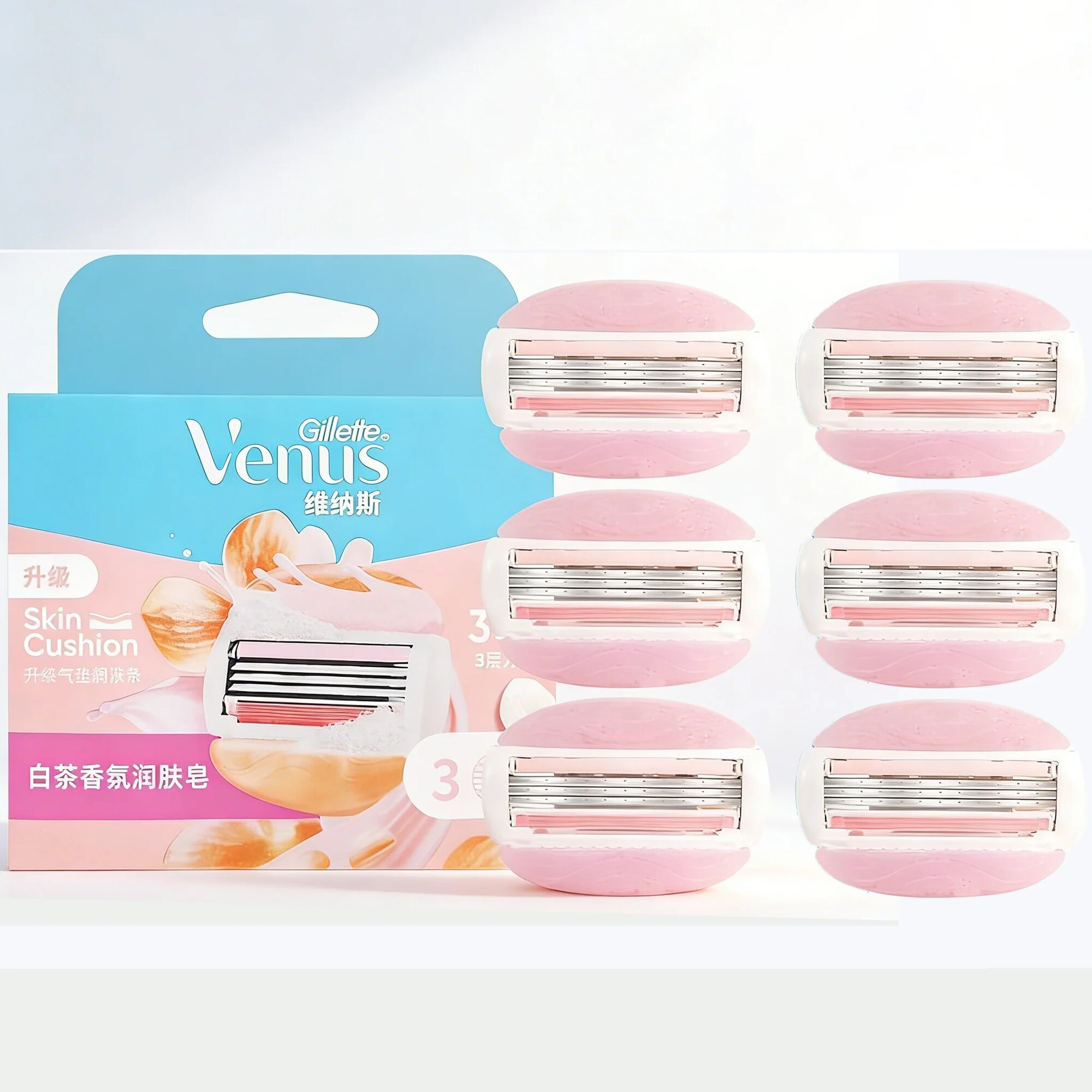 Лезвия для бритвы Gillette Venus ComfortGlide White Tea, 3 лезвия