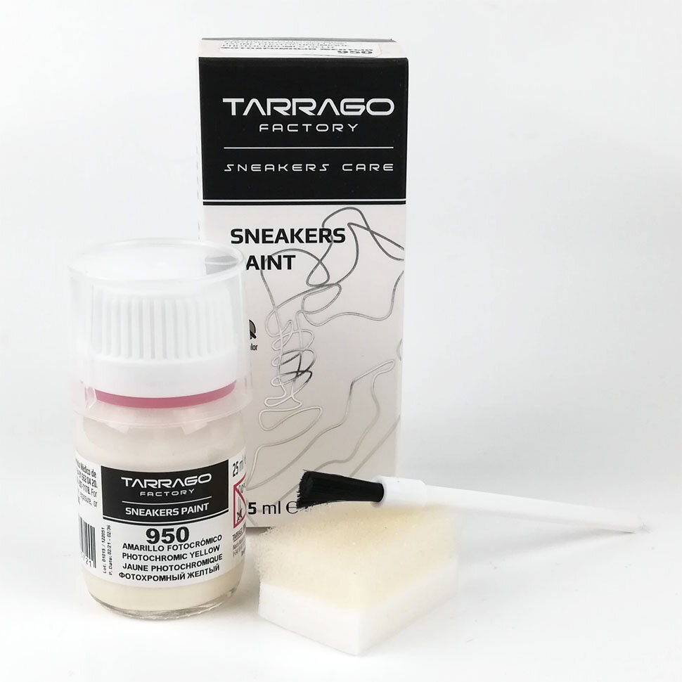 TARRAGO Sneakers paint краска для кожи 25 мл. (950 фотохромный желтый)