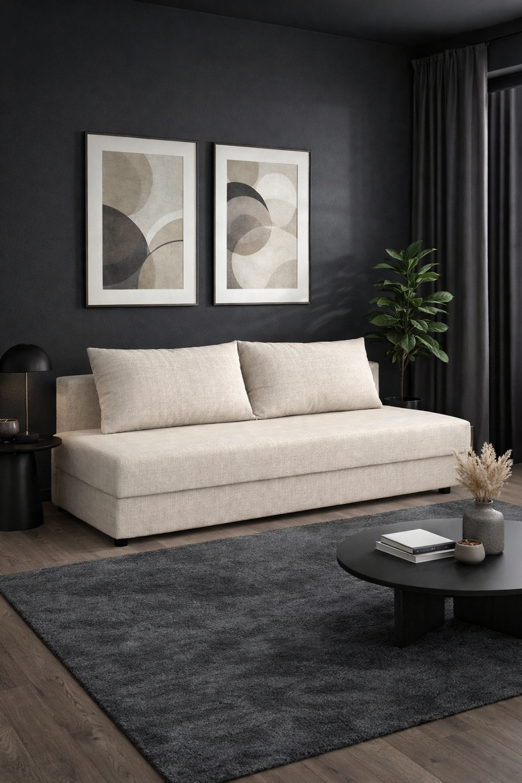 Диван-кровать Рига Парма DIVANO, еврокнижка, спальное 140х185, рогожка, бежевый дизайн 14