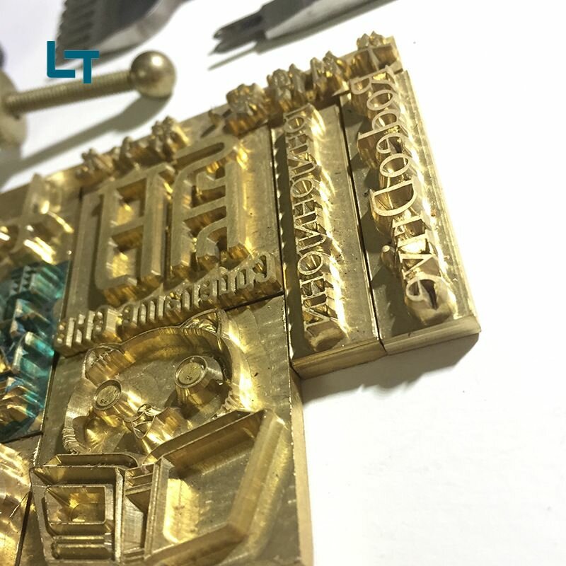 Клише для тиснения кожи, Латунный, персонализированный, 20cm