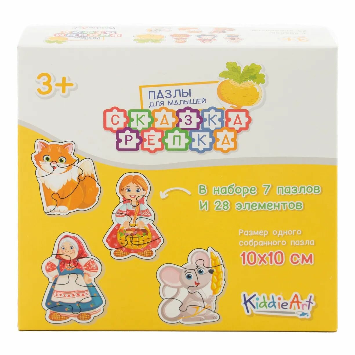 Пазл KiddieArt Сказка Репка, 28 деталей C22024
