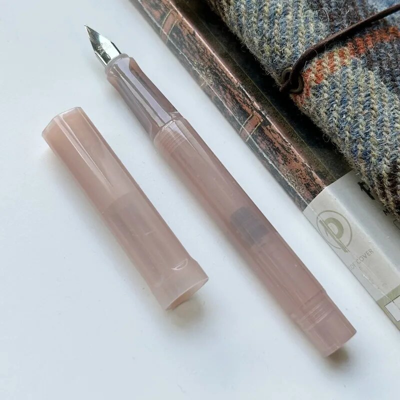 Перьевая ручка JINHAO 62D Dreamy Color Бежевый, F, Transparent Pink