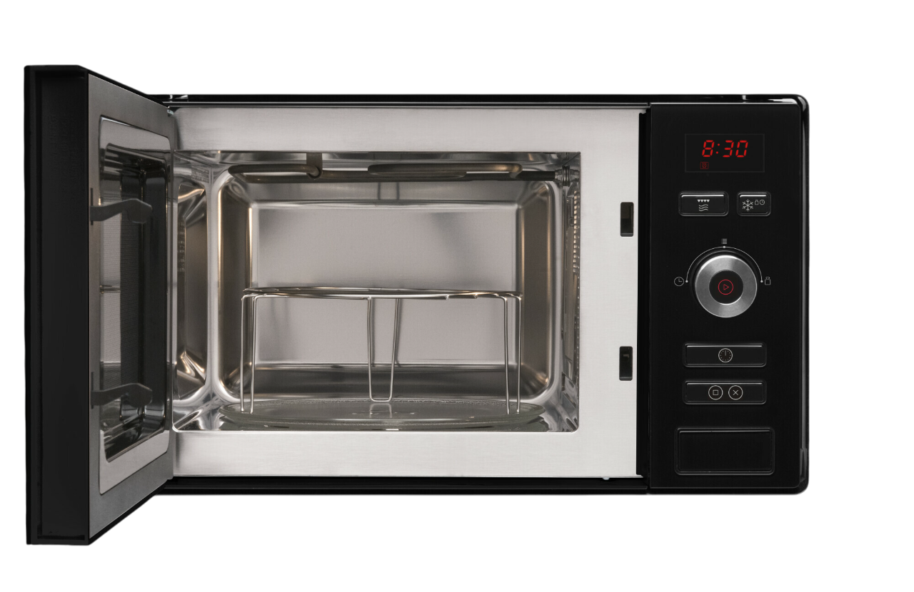 Микроволновая печь Hansa AMM20BESH, встраиваемая, 20 литров, 800 Вт, 5 уровней мощности, 8 авто рецептов
