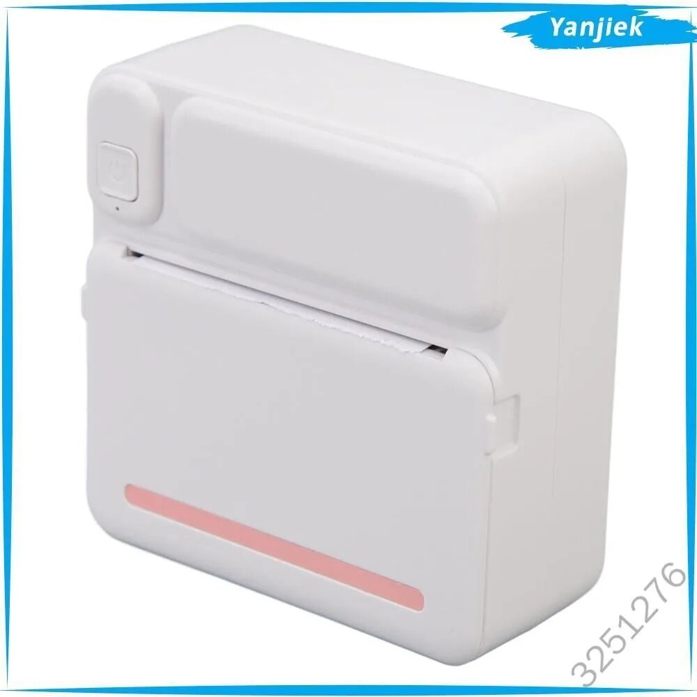 Мини-принтер портативный термопринтер для печати чеков этикеток, беспроводной карманный принтер