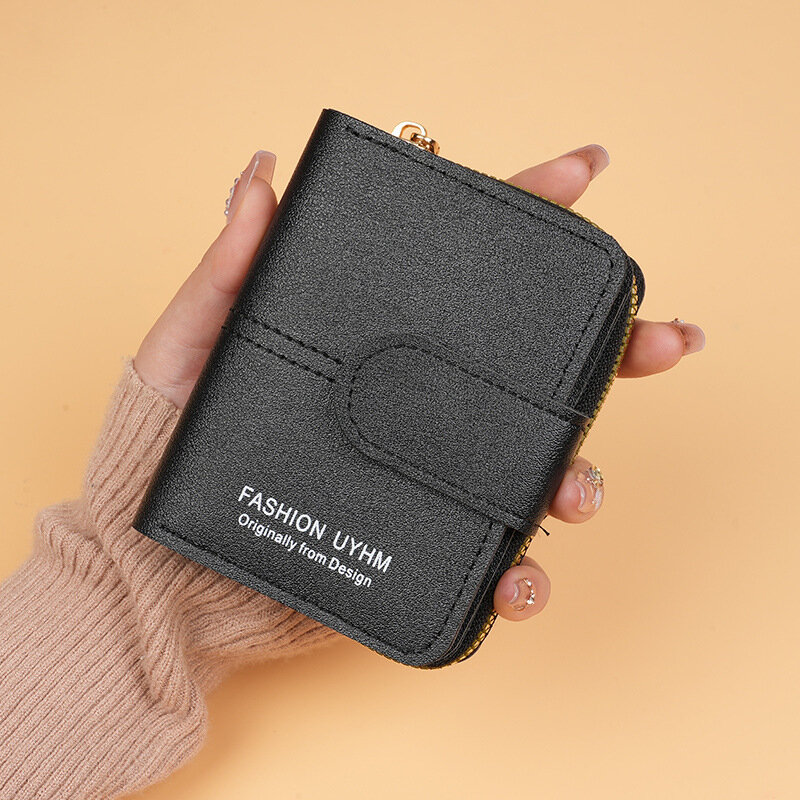 ZY Кошелек Мини Многофункциональный ПУ Кожа Для карт RFID