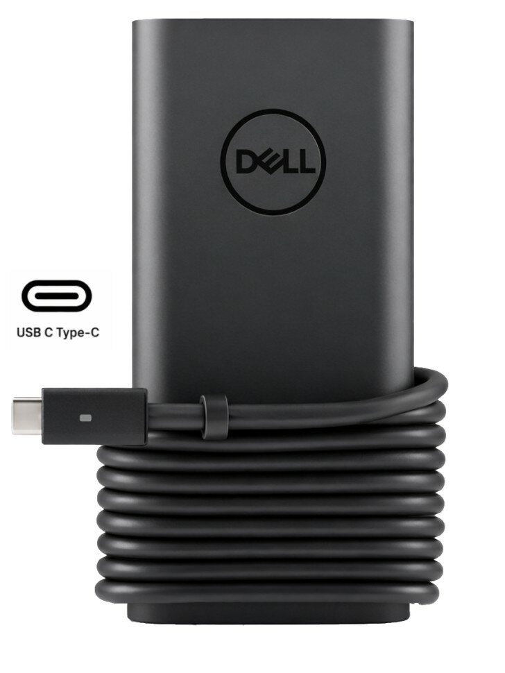 Зарядное устройство для ноутбука Dell, Precision 3580, 20V - 5A, (Штекер: Type-C) 100 Вт Slim Round