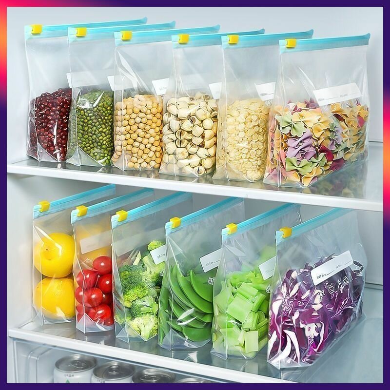 Закрывающиеся пакеты со скользящим зип-локом