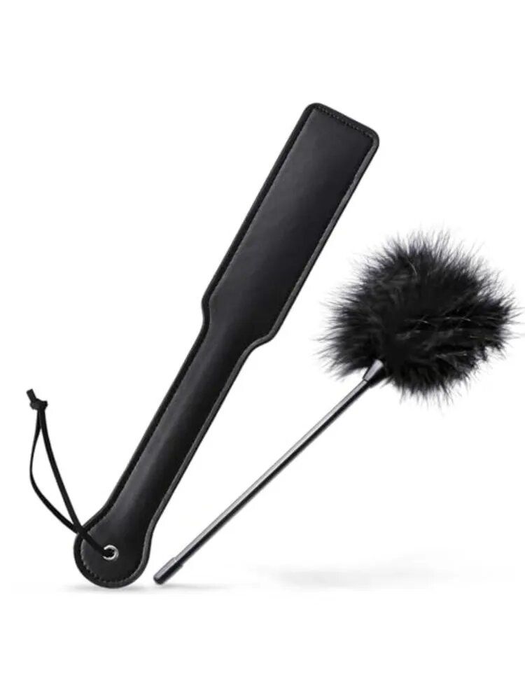 Raquette En Cuir Набор для БДСМ для Взрослых Флогер и Шлепалка из Искусственной Кожи