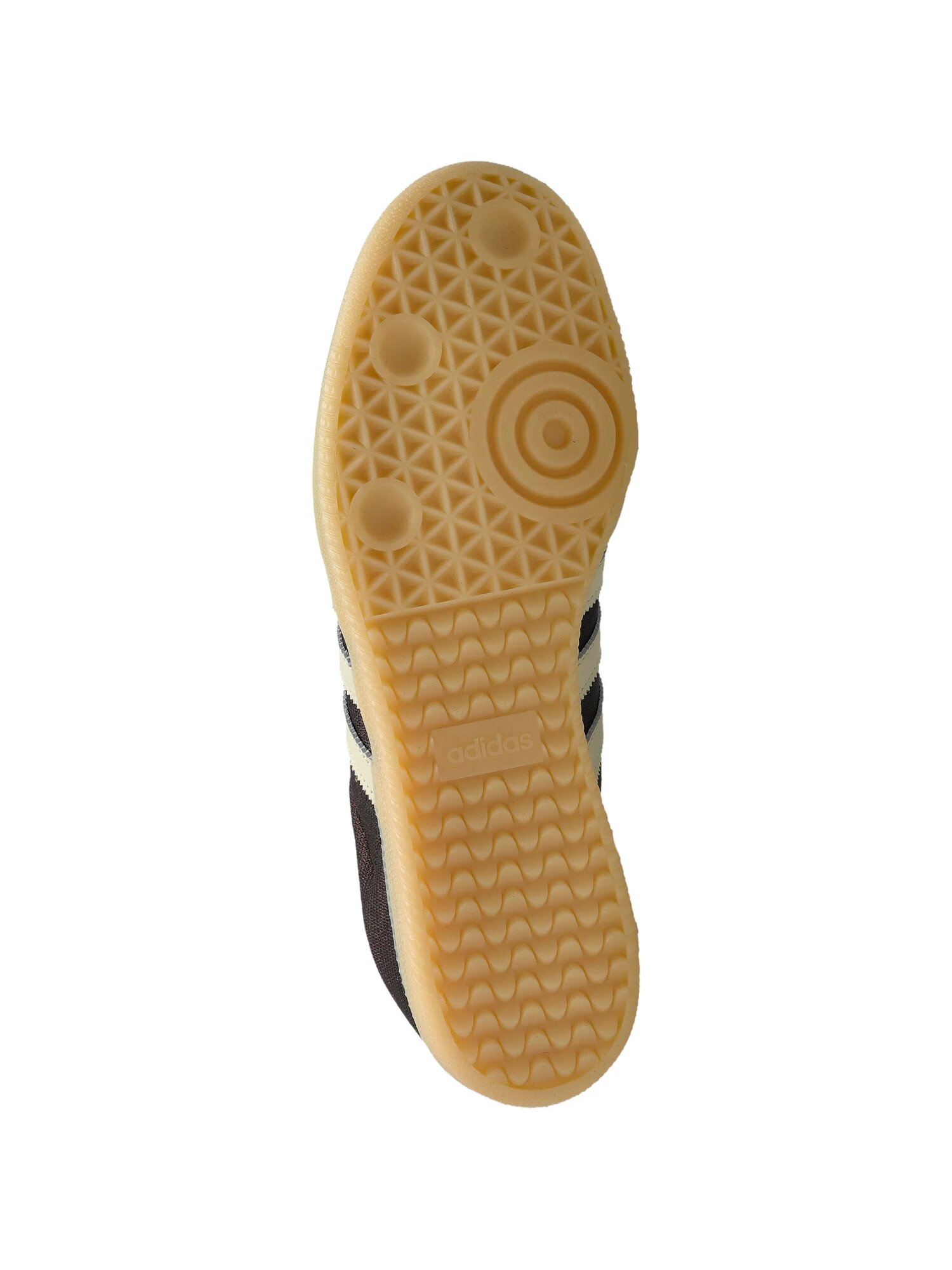 Кроссовки adidas Samba three-striped sneakers, размер 10.5 US, коричневый — фото 1