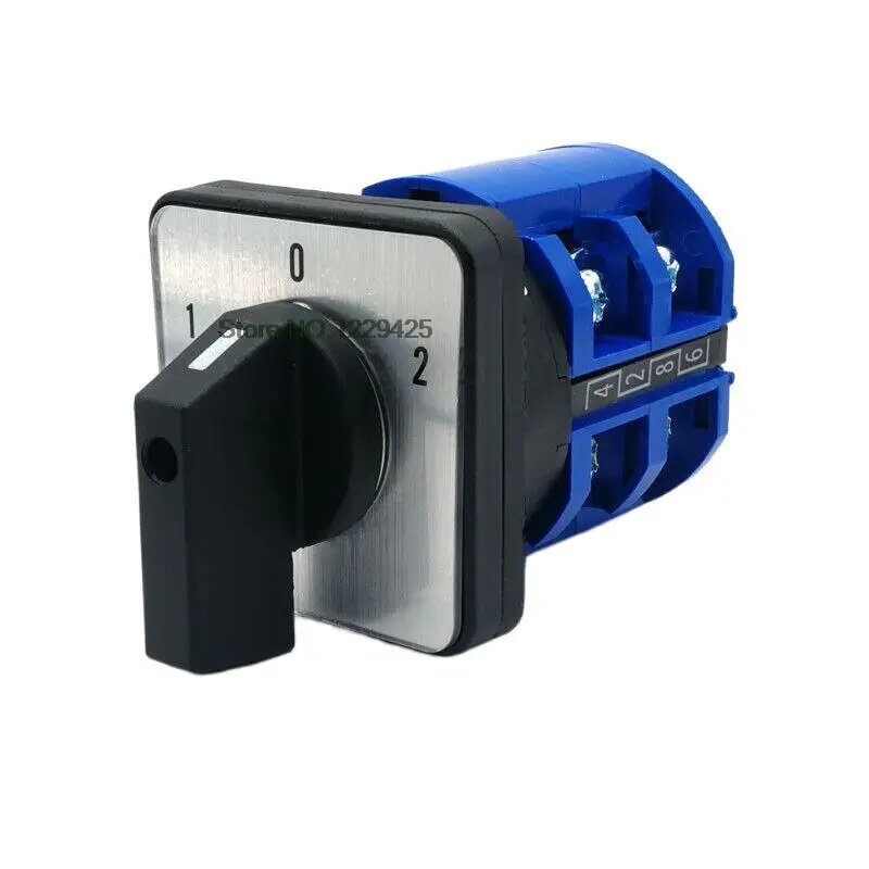 Универсальный переключатель на DIN-рейку стандарта 63 А, двухполюсный универсальный переключатель, поворотный кулачковый переключатель LW28