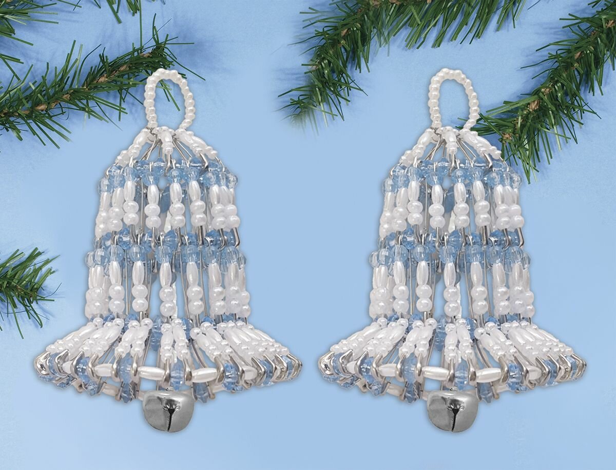 Набор для создания елочных украшен DESIGN WORKS ий "Жемчужные колокольчики"