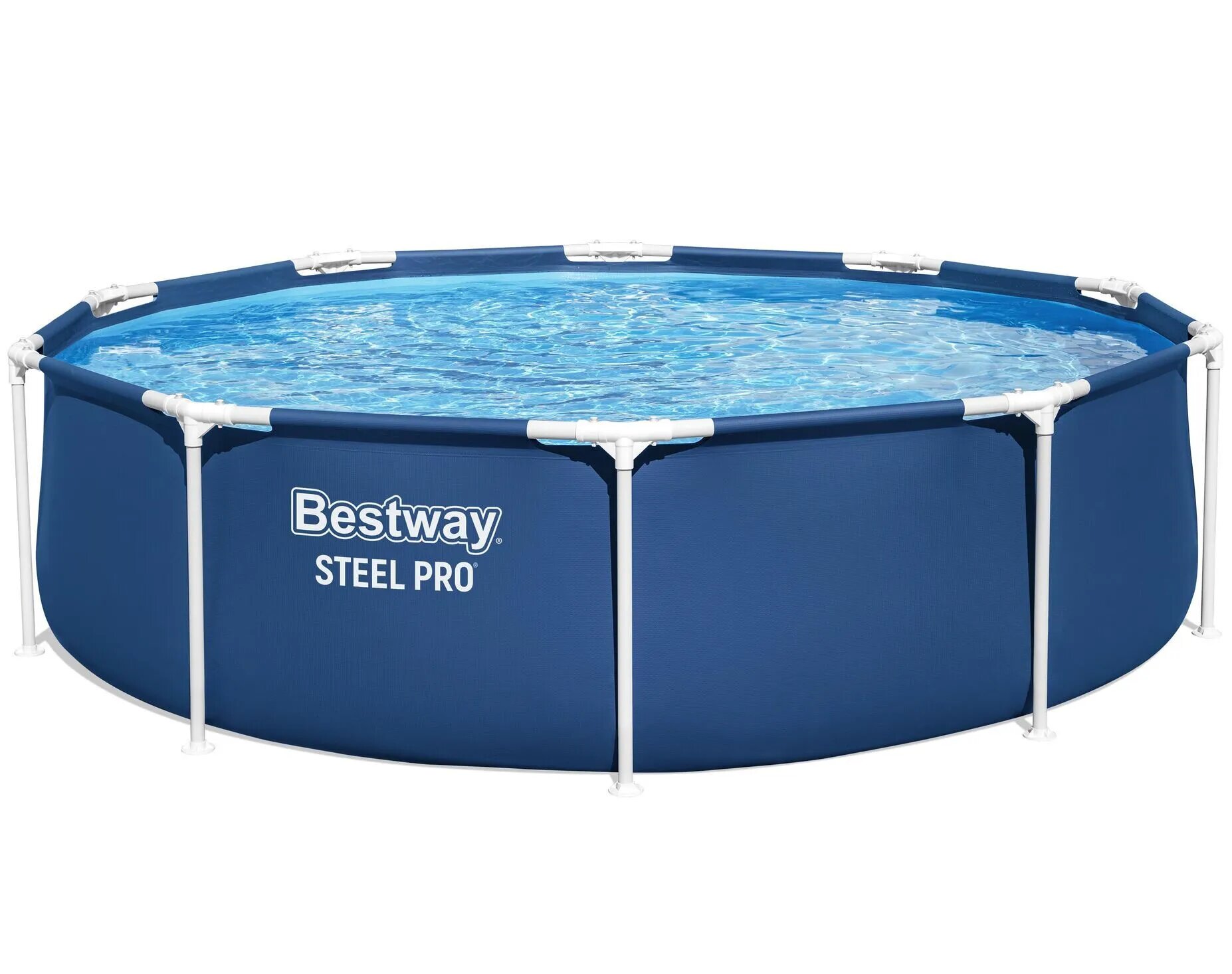 Бассейн каркасный BestWay 56677 BW, 305х76 см, 4678 л, сливной клапан, синий