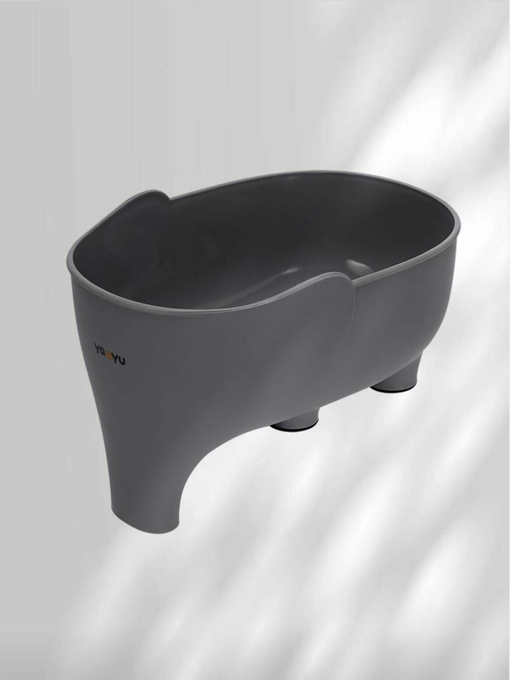 Сливная корзина для кухни в виде слона, Серый