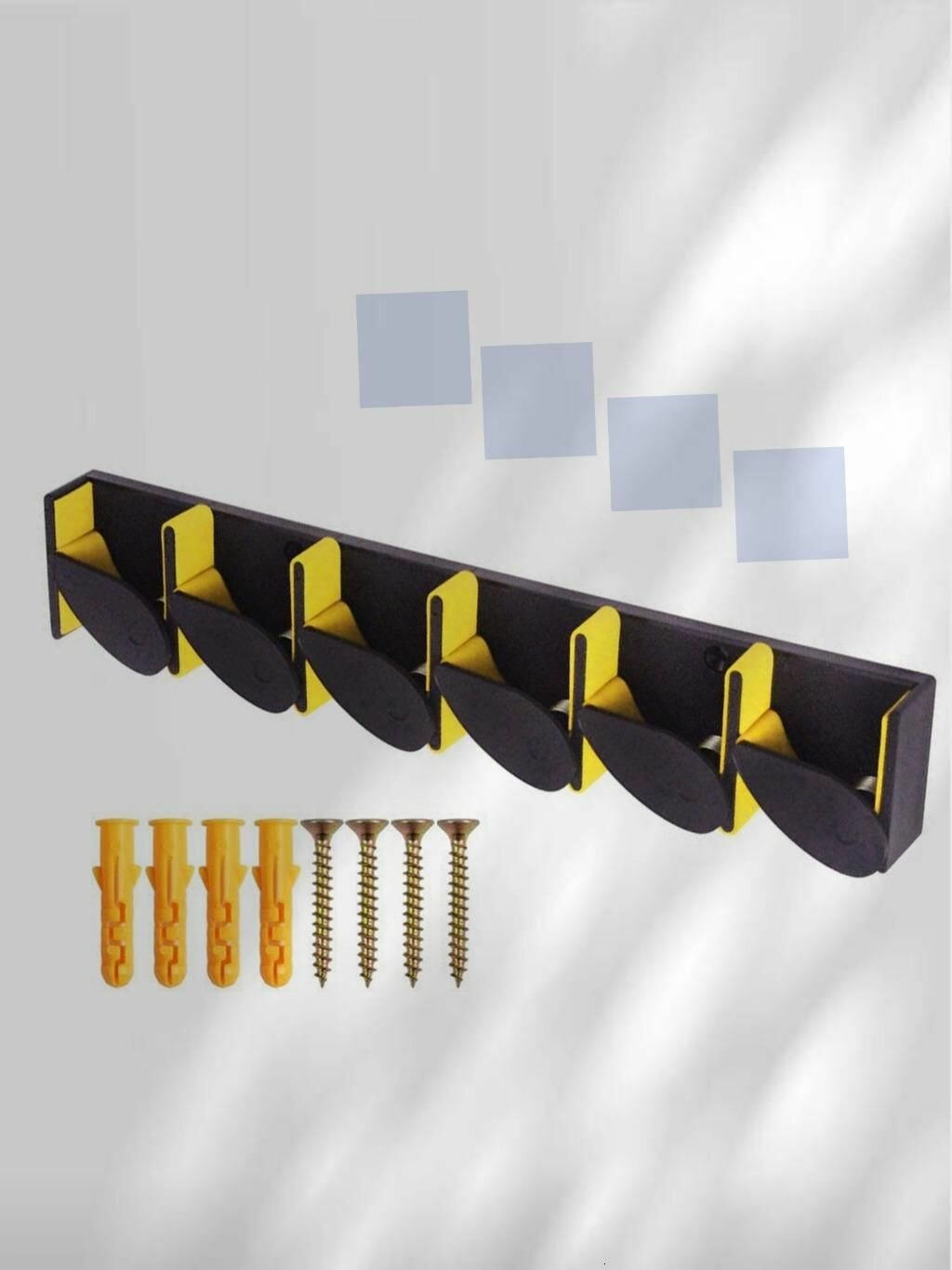 Настенный держатель для удочек, Желтый