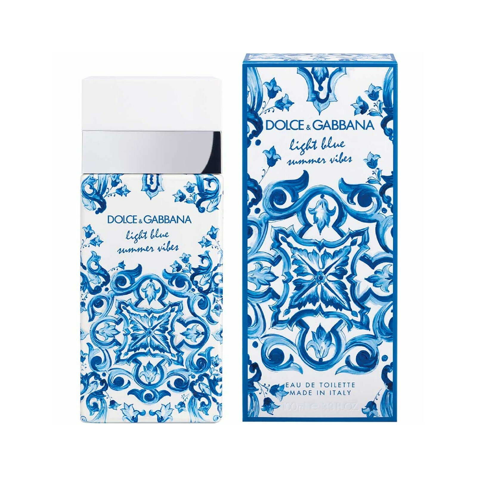 Туалетная вода для женщин Dolce & Gabbana Light Blue Summer Vibes 100 мл, свежий цитрусово-персиковый древесный аромат