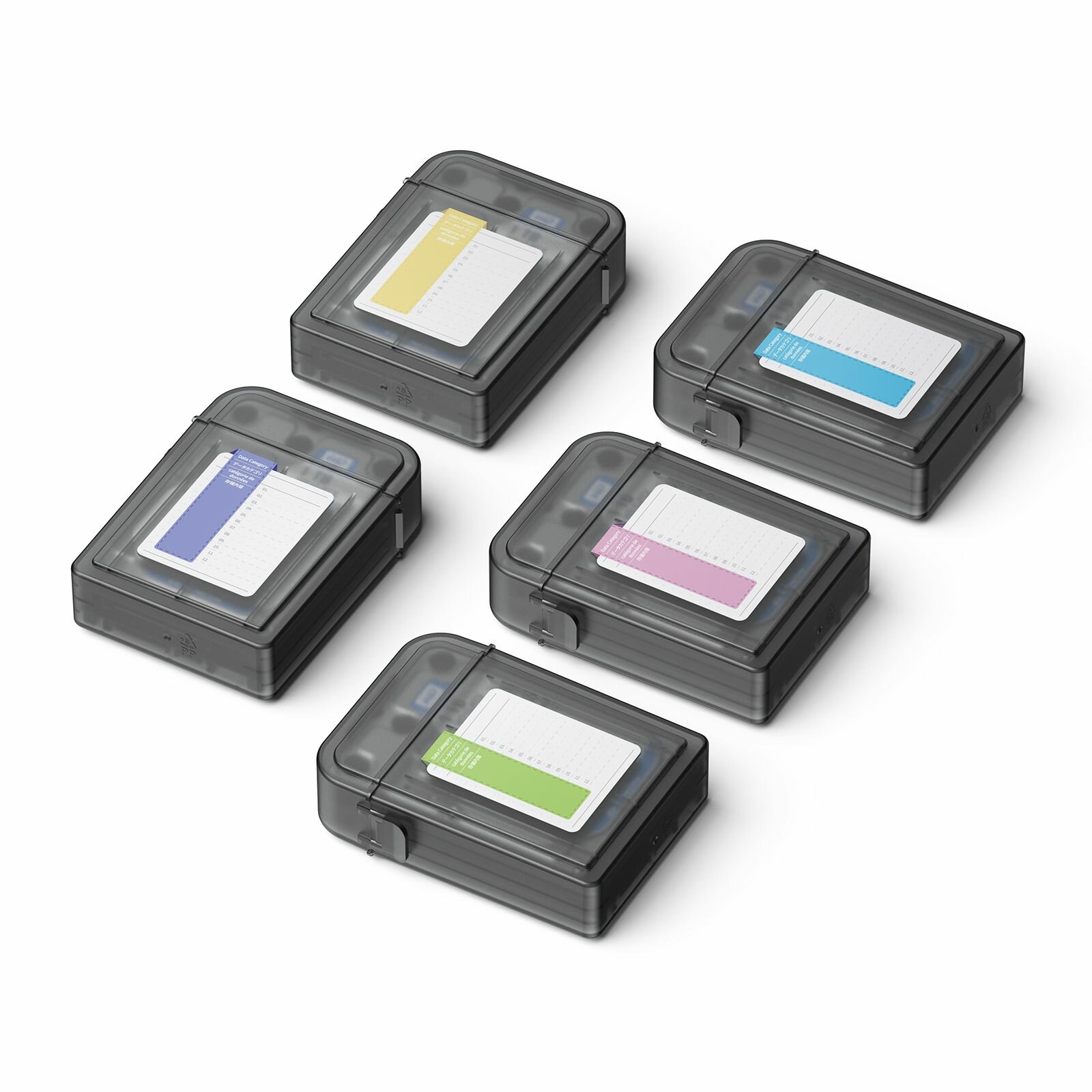 Органайзер 2.5' SSD /HDD Yottamaster B9 Бокс для хранения, 5 упаковок, Дизайн заметок легко классифицироват