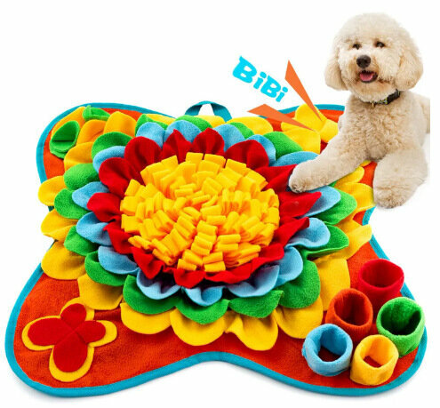Коврик развивающий нюхательный для собак Развивающая игрушка тренажер для собак 50х50