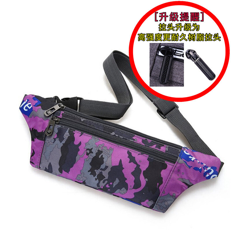 Оптовая продажа от производителя: облегающая поясная сумка, камуфляжная, клетчатая, однотонная, простой кошелек, спортивный невидимый легкий портативный кошелек для монет.