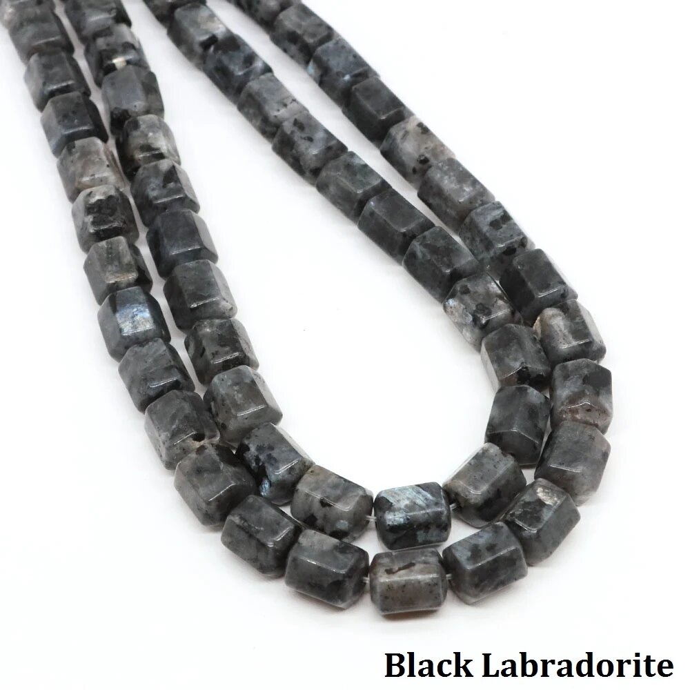 8x10 мм натуральный цилиндр форма каменные бусины лазурит агат кварц шестиугольная колонна разделительная бусина для изготовления ювелирных изделий DIY браслет ожерелье