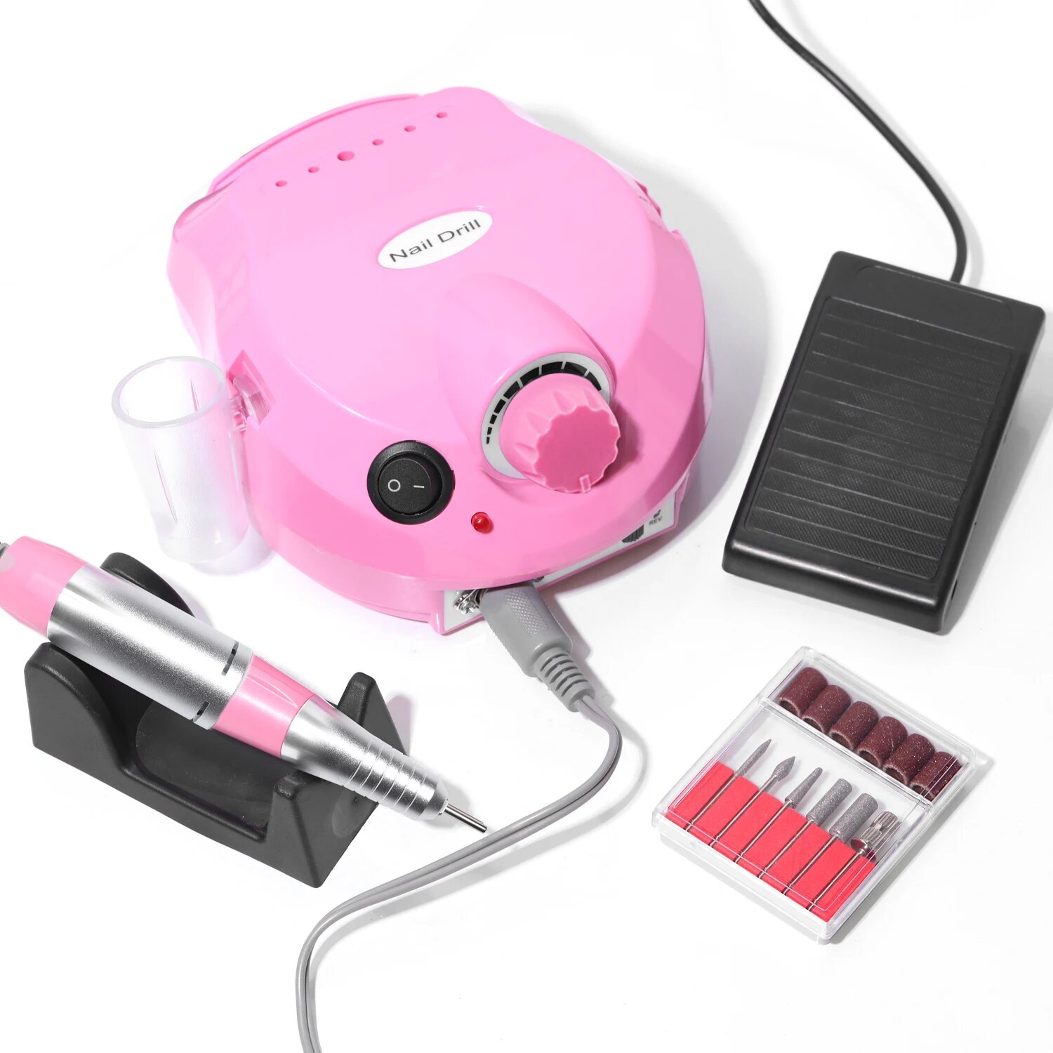Электрическая дрель для маникюра LULAA Pink 35000 об/мин, US