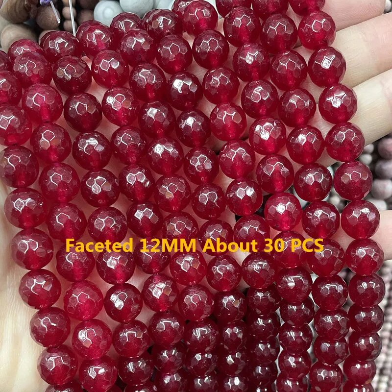 Натуральный камень, халцедон, рубин, красный, изумруд, халцедон, овальные граненые квадратные бусины-разделители для изготовления ювелирных изделий, браслет, ожерелье