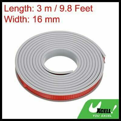 UXcell U-образная кромка 9.8Ft (16мм) серая для мебели