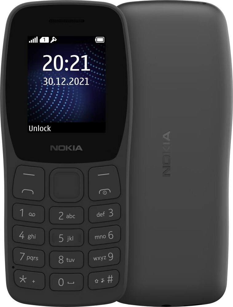 Nokia 105 Dual sim Charcoal Black